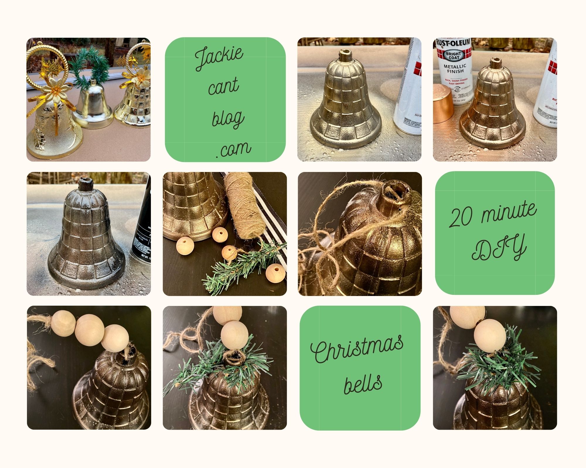 20 Minute DIY- Christmas Bells